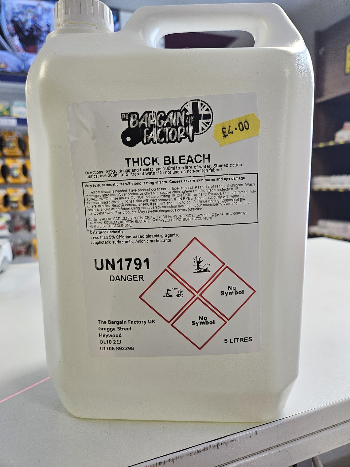 Thick Bleach 5L - Buy Home Essentials - Health - Gifts - Batteries ...